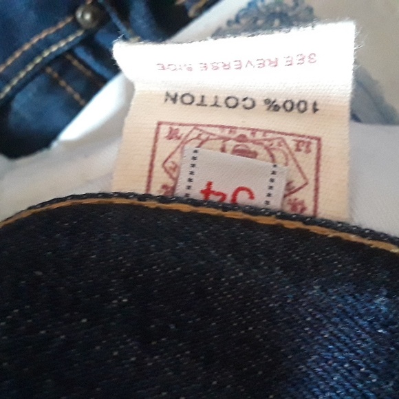 Evisu | Shorts | Vintage Evisu Heritage Indigo Genes Denim Sz 34 Nwot | Poshmark